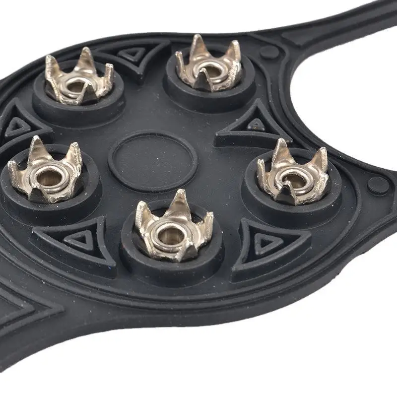 Outdoor Portable Snow Ice Anti Slip Rubber Shoes Cover Ice Cleats ...