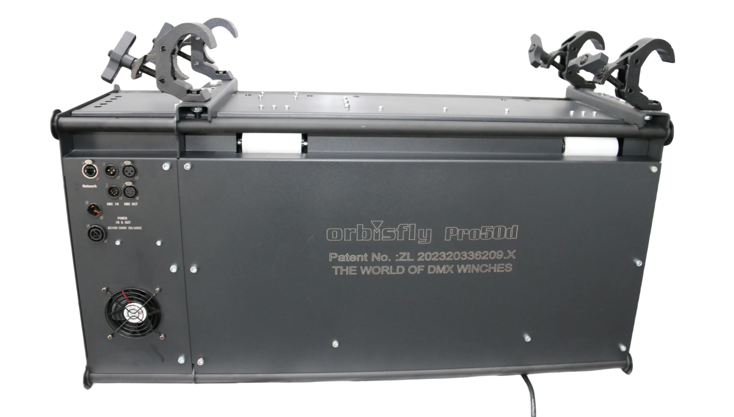 Orbisfly Pro50d Winch - 50kg Power, Cat6 Signal, 1000lm Light