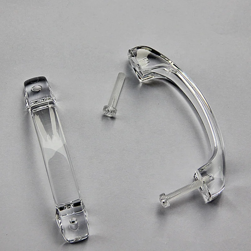 Transparent Pmma Clear Acrylic Kitchen Cabinet Drawer Knobs Hardware ...