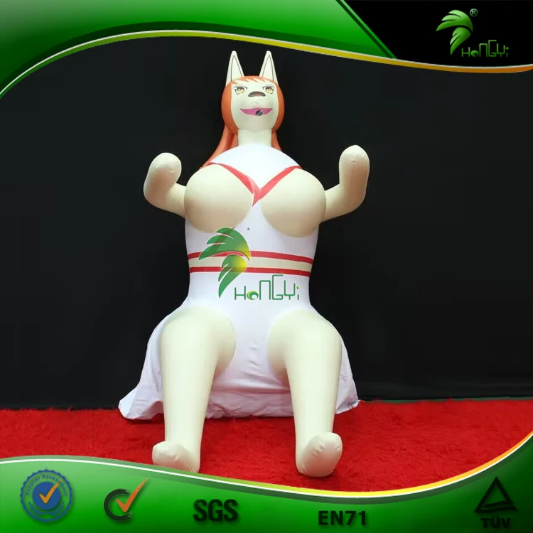 Custom Inflatable Anime Character Sexy Inflatable Girl Doll With Dress