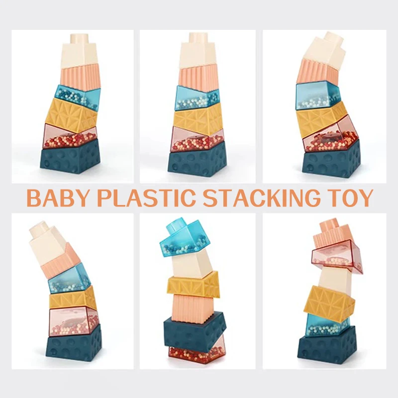 2 Year Boys Girls Gift Baby Sensory Stacking Building Blocks Learning ...