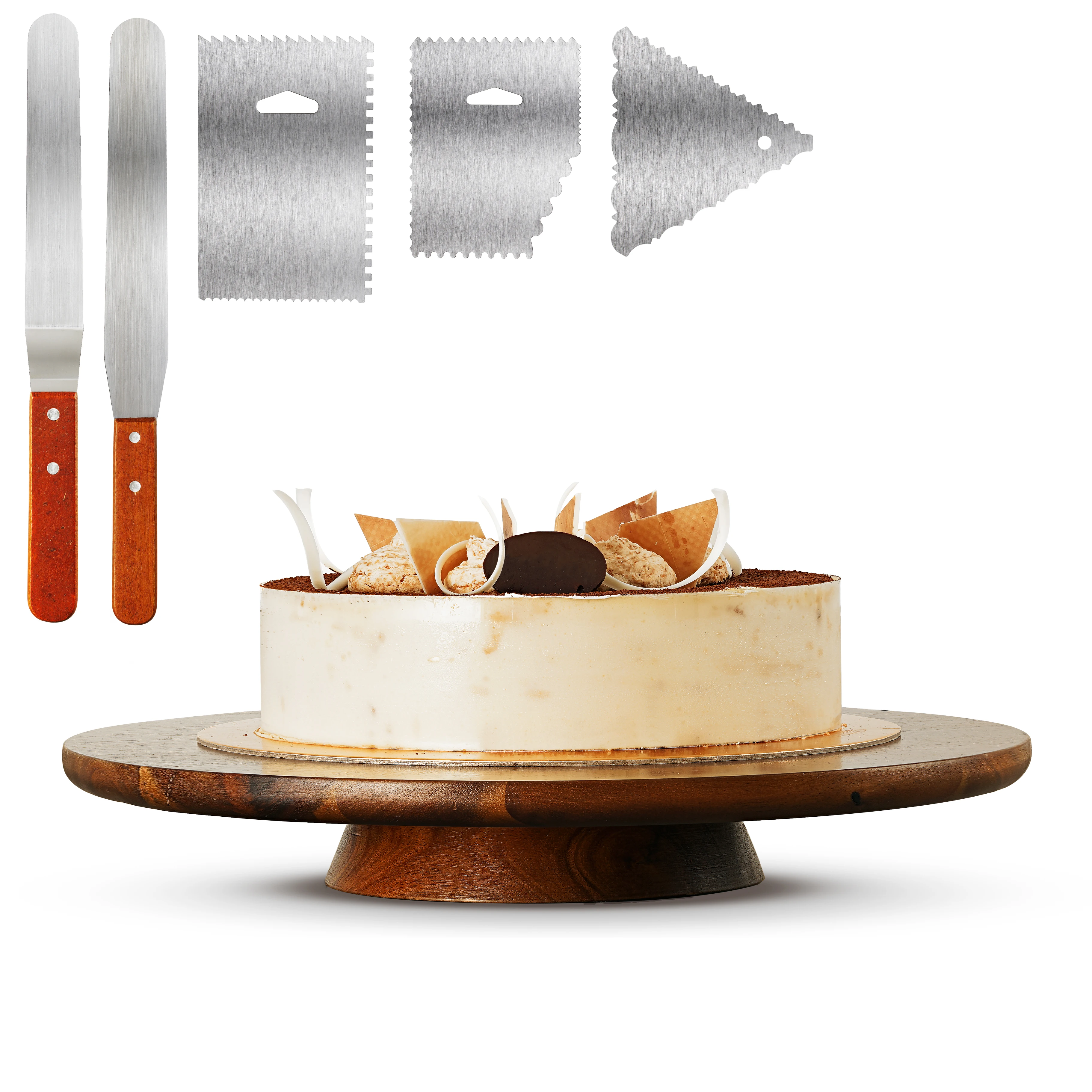 Exquisite Craftsmanship Acacia Wooden Cake Stand With Baking ...