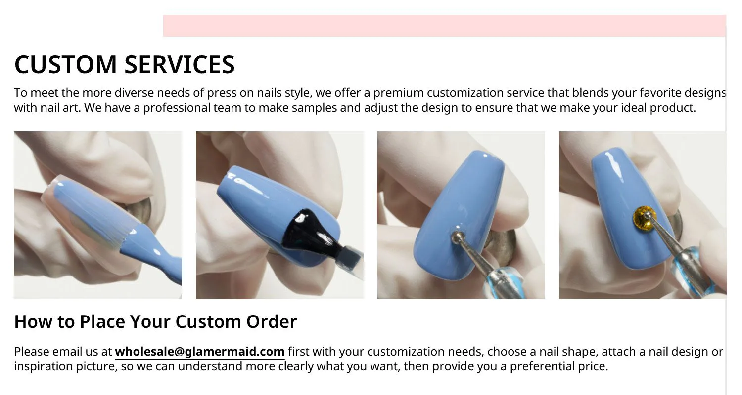 Wholesale Artificial Fingernails Ballerina Fake Nail French Fakenail ...