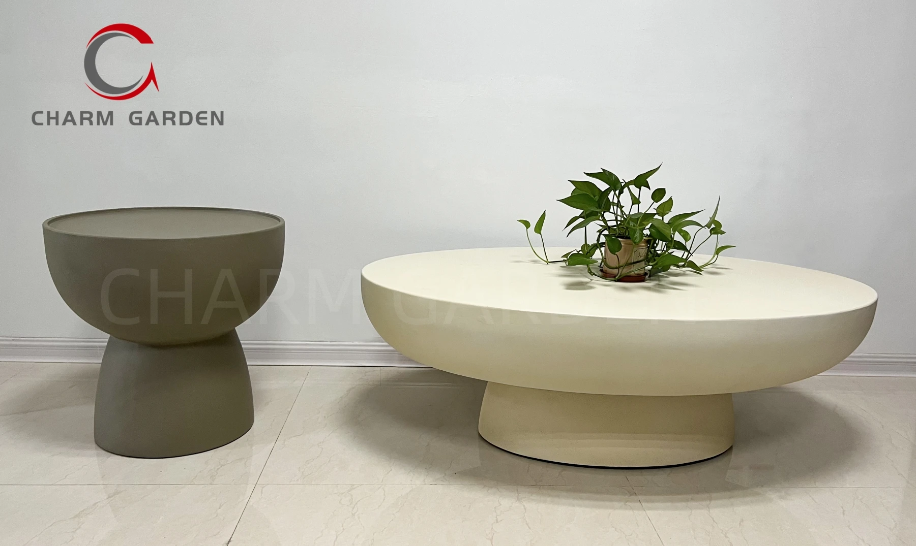 Modern High Performance Glass Fiber Reinforced Cement Outdoor Garden Bench