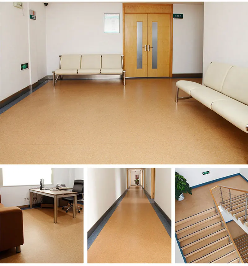 Durable Anti-slip Linoleum Mat Pvc Commercial Flooring Roll 2mm 3mm ...