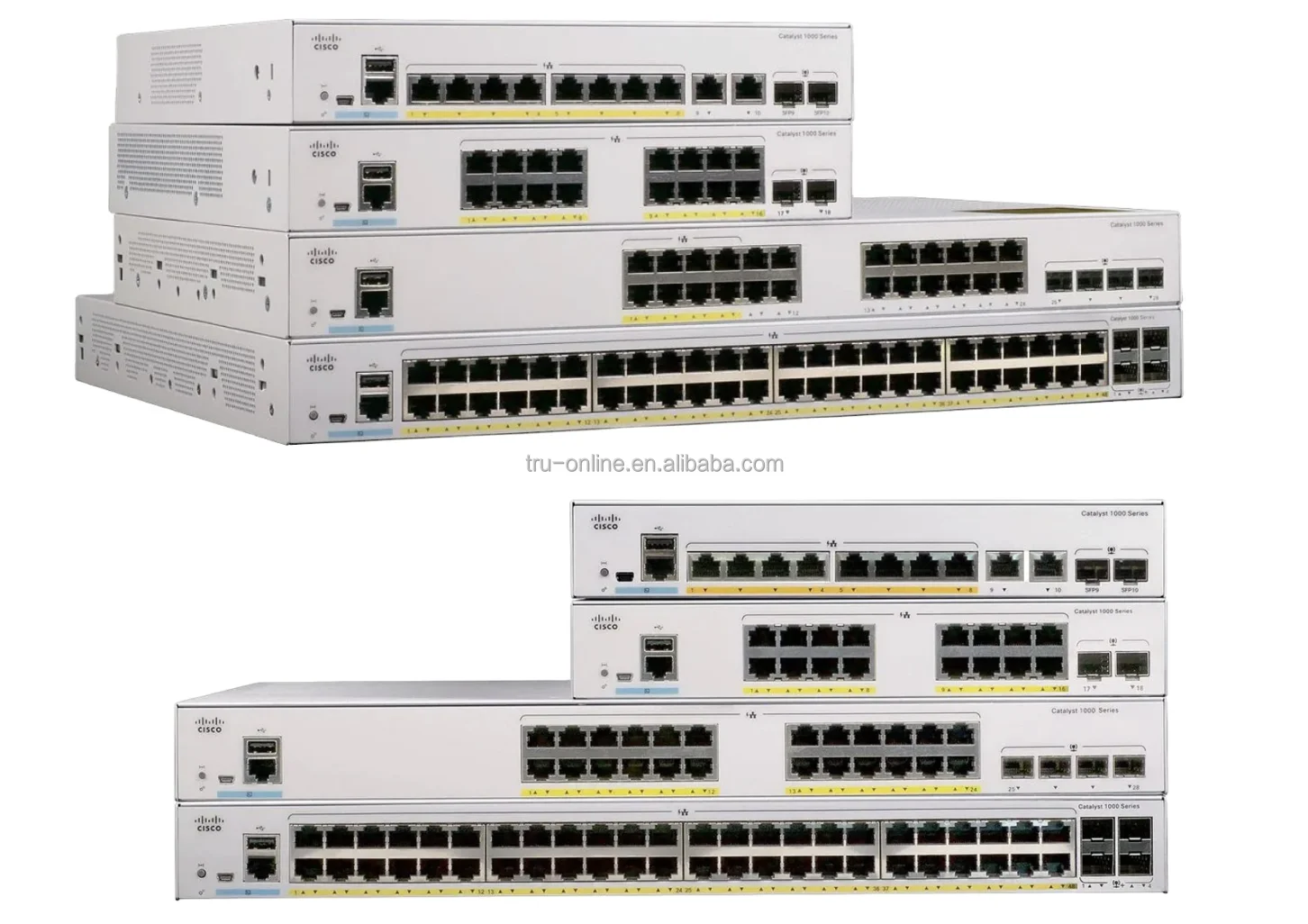 Cisco Brand New C1000FE-48T-4G-L 48 10/100 RJ45 Data 2 SFP/ RJ-45 Combo ...