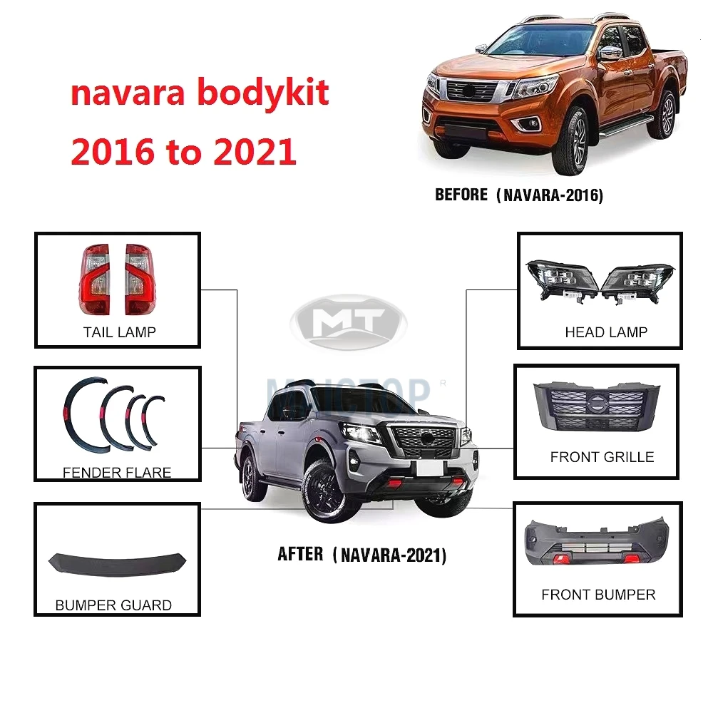 MAICTOP Car Accessories - Navara NP300 Bumper Kit 2021