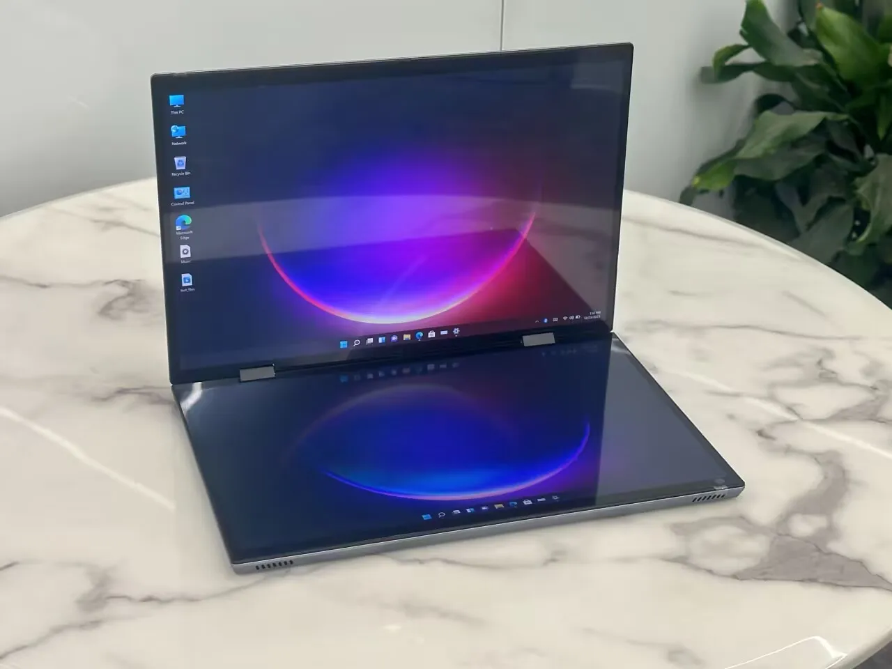 Dual Screen Laptop 14 Inch + 14 Inch Touch Screen Intel Celeron N95 ...