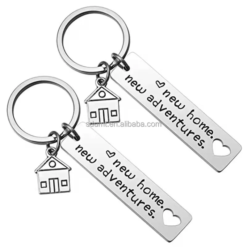 New Home Keychains Housewarming Gift Keyrings New Home New Adventures ...
