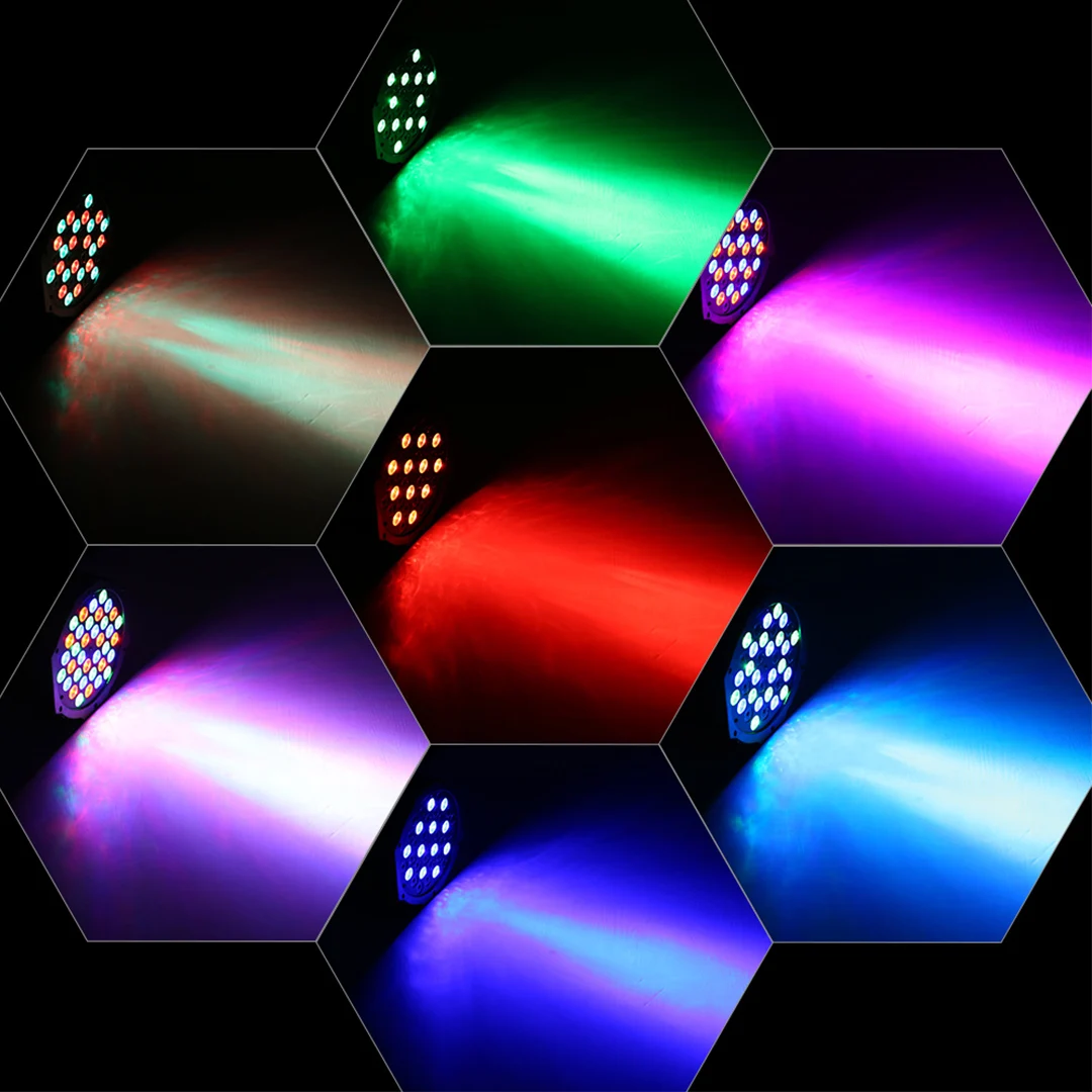 Rgb Dmx512 36 Led Par Lights Sound Activated Remote Control Dj Disco ...