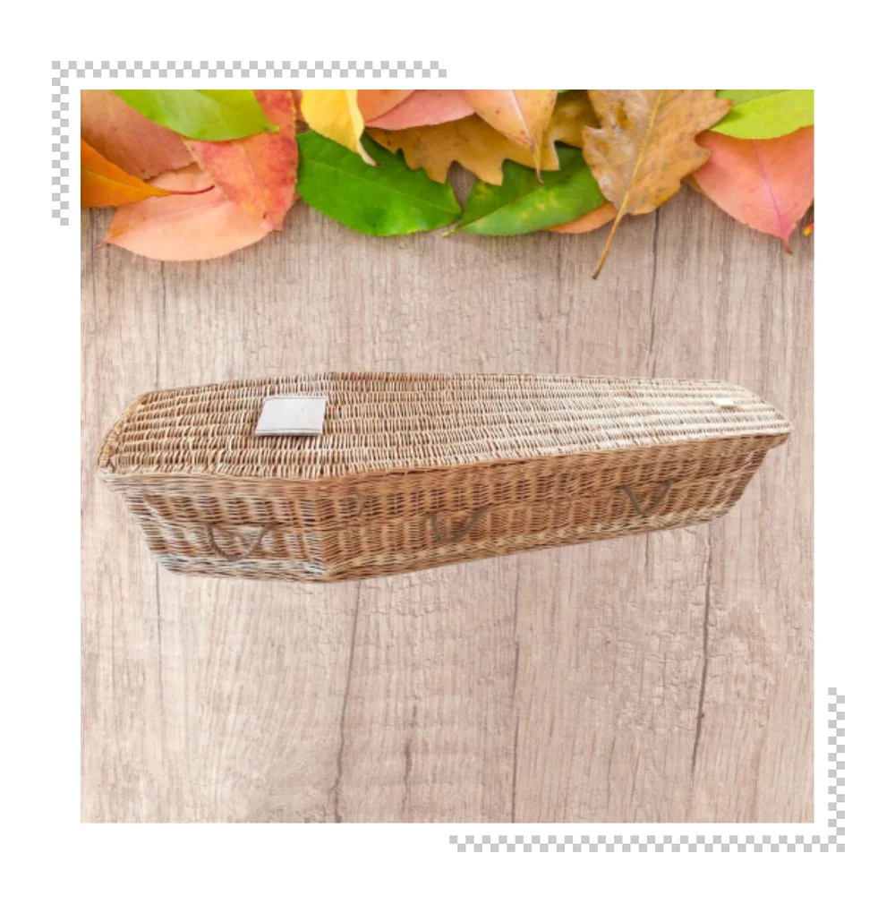Customized Eco Pod Natural Seagrass Rattan Bamboo Coffin