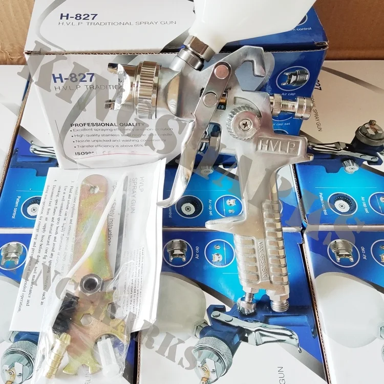 H827 Hvlp Spay Gun Painting 827 H827 Professional Paint Painting Coating Air Pneumatic Spray Gun ...