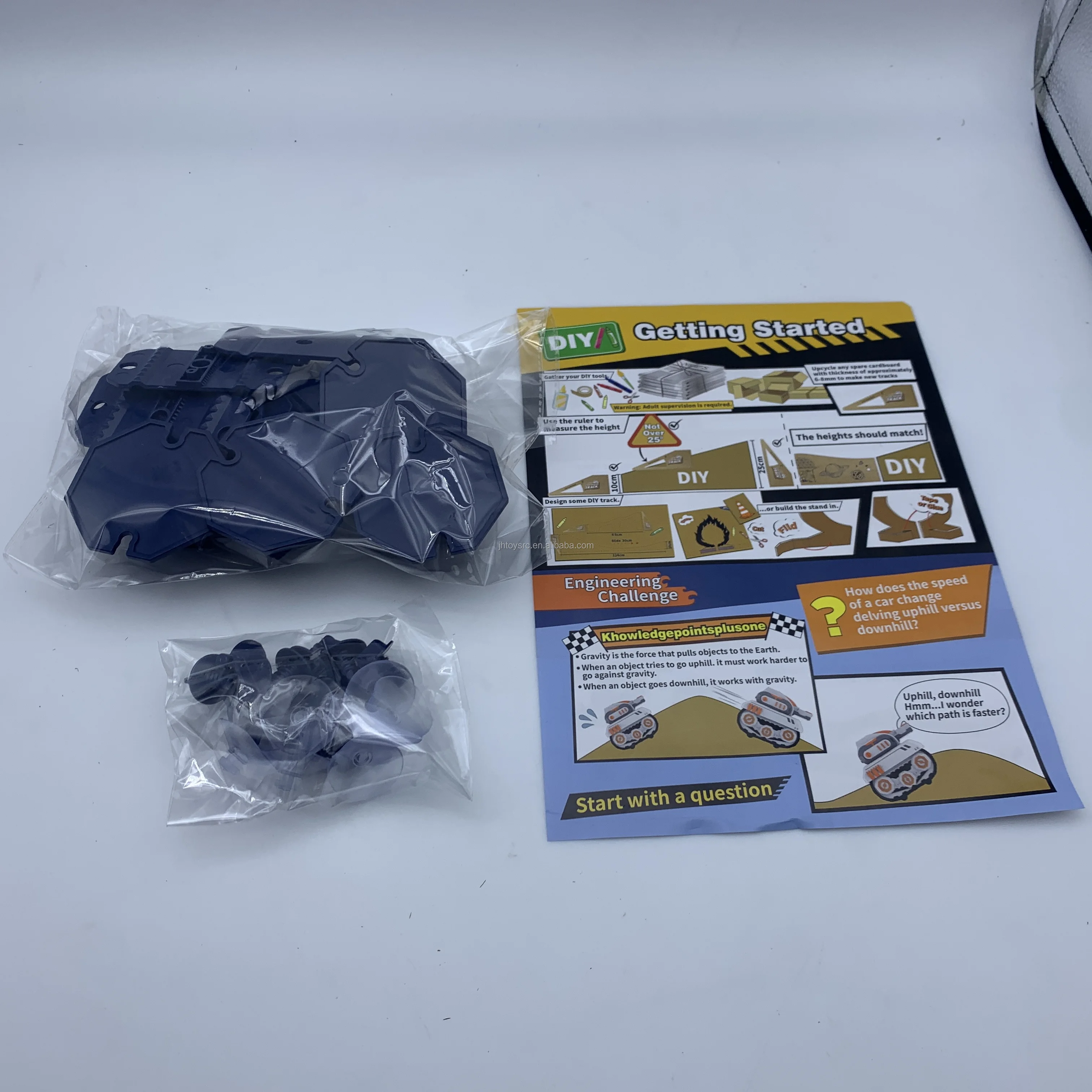 New Upgrade Paper Track Car Play Set With Space Car Vehicles Battery ...