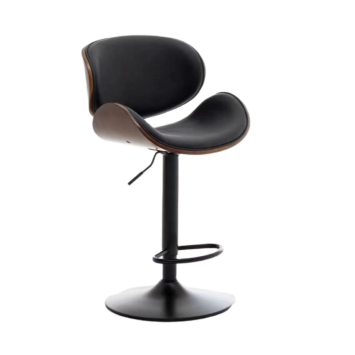 Modern luxury leather counter height rotating high stool suitable for ...