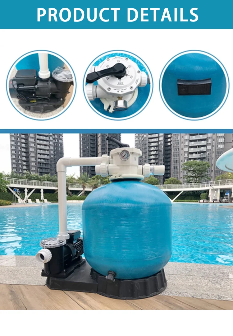 Automatic Backwash Combo Fiberglass Swimming Pool Filtration Sand ...