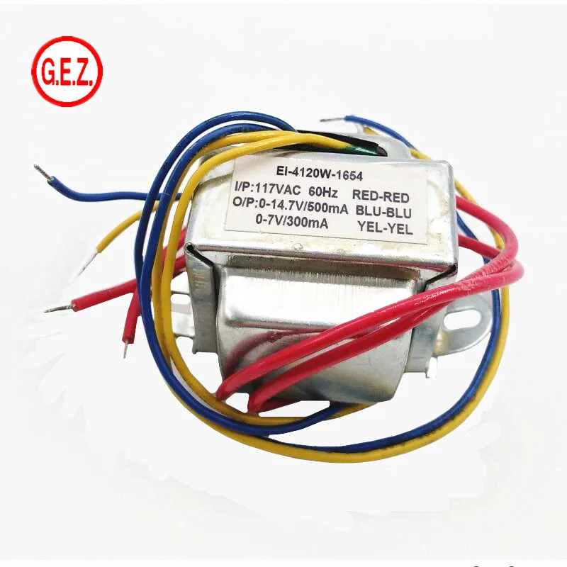 Class B Single-Phase AC Power Transformer - 117VAC to 12V