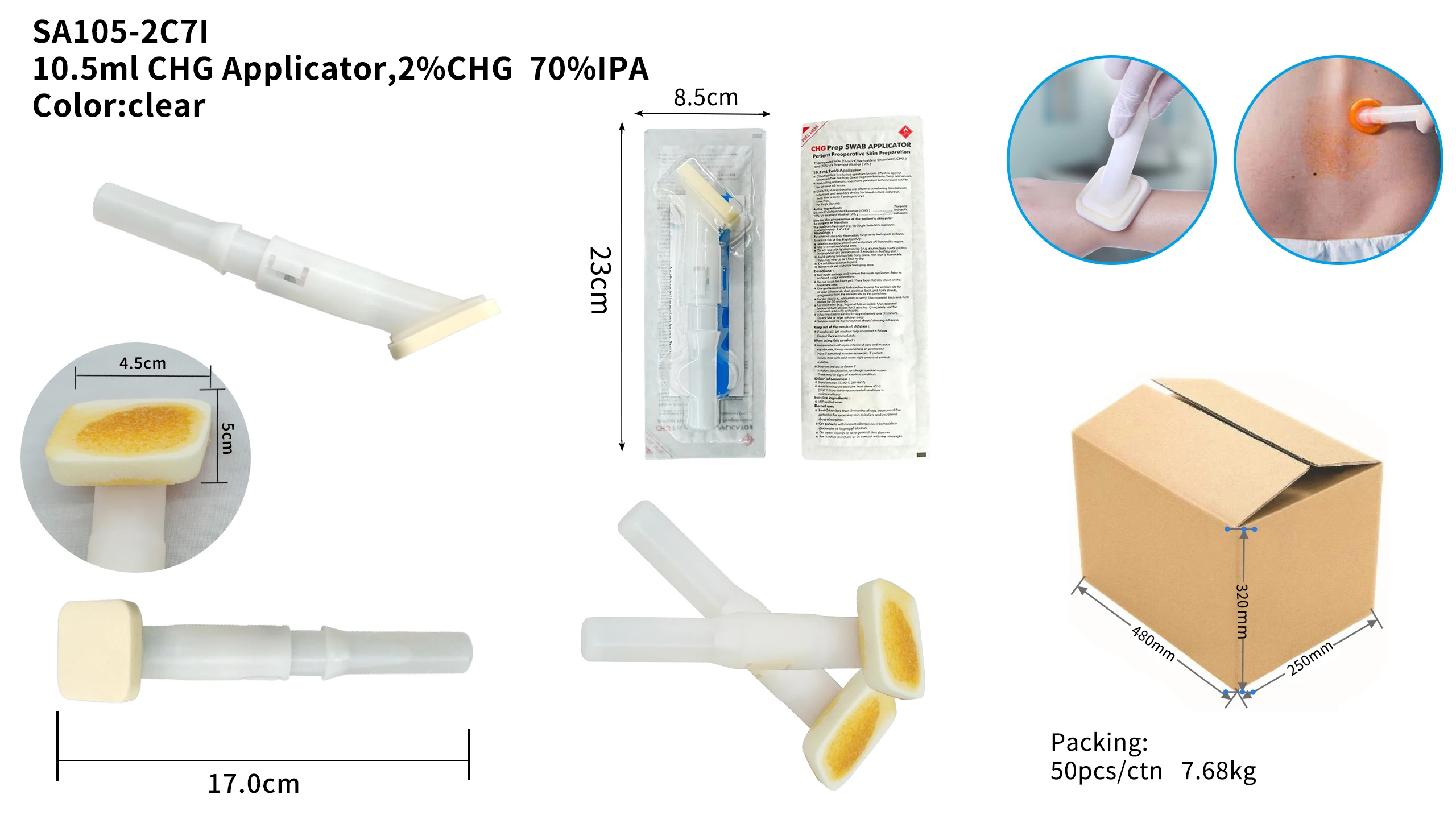 Wholesale Medical Surgical Foam Tipped Pre-Injection Swabs