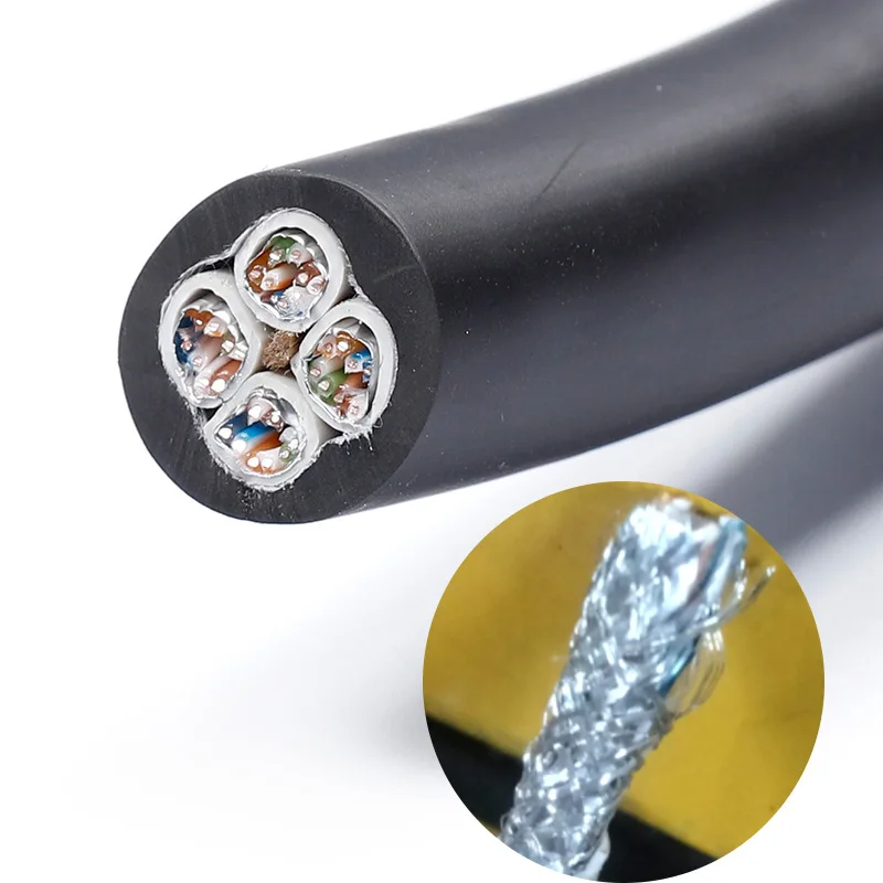 RJ45 Ethernet 4-way Cat6 Snake-shaped Performance Stage Audio and Video ...