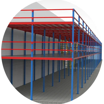 Multi-level Steel Mezzanine Rack For Large Factory Warehouses Premium ...
