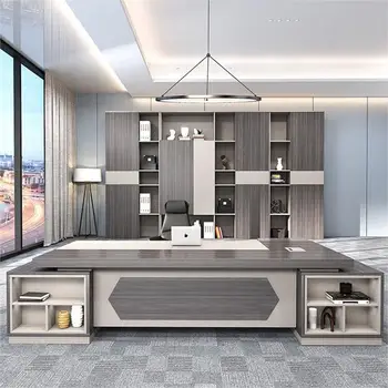 Luxury Modern Wooden Boss Office Table Design Office Table Executive ...