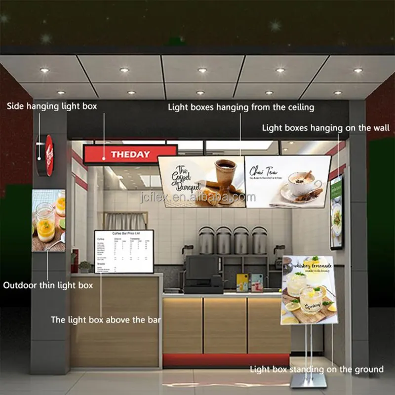 A1 A2 A3 A4 Customized Advertising Light Boxes - Ultra Bright LED