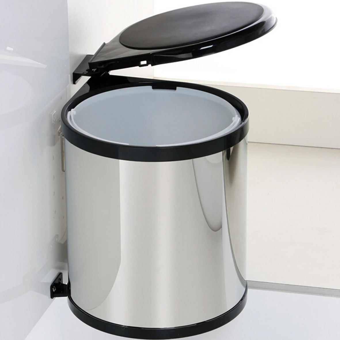 Kitchen Cabinet Garbage Bin with Lid Cupboard Inner Trash Can| Alibaba.com