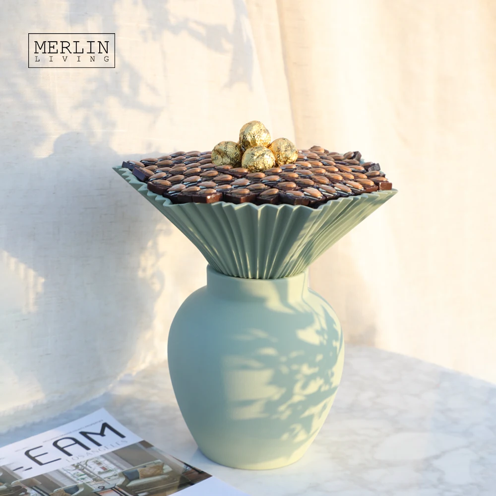 Merlin Living Colorful Chocolate Ceramic Jar Ceramic Home Decor Jar ...