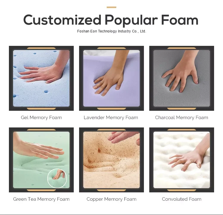 Full Foam Gel Infused Memory Foam 5 Zones 7 Zones Gel Memory Foam ...