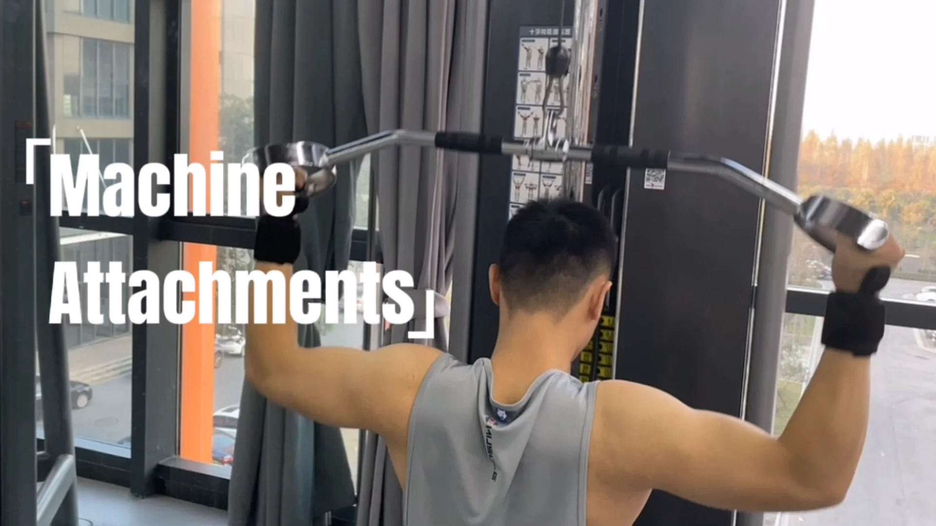 Pro Style Revolving Dual Handle Lat Pull Down Bar 24" Chrome Lat Bar ...