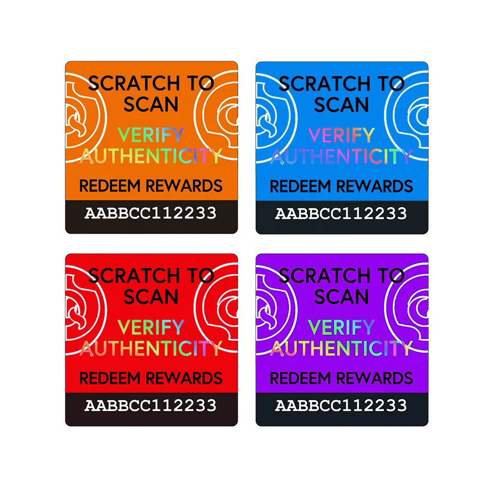 Custom Barcode Label Product 3d Scratch Off Qr Code Labels Roll Unique ...