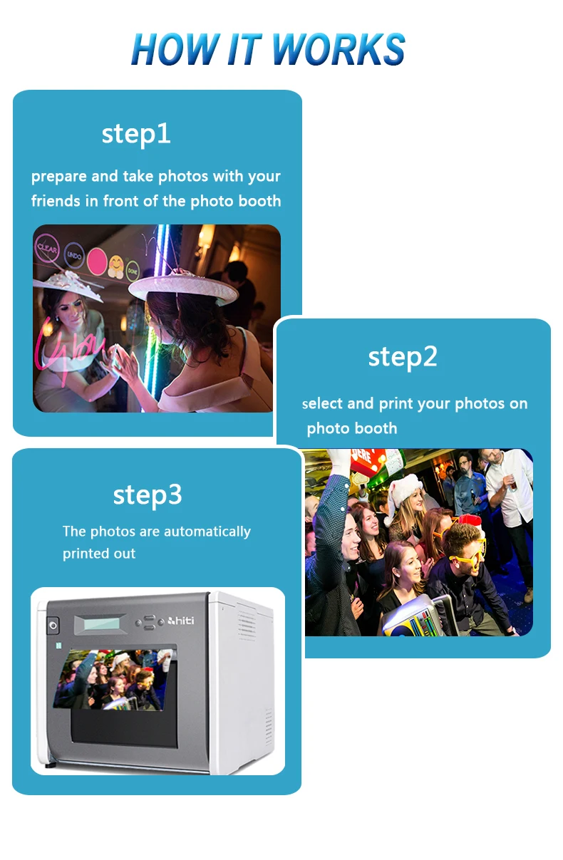 70 Inch Magic Mirror Photo Booth - Canon Camera & Printer
