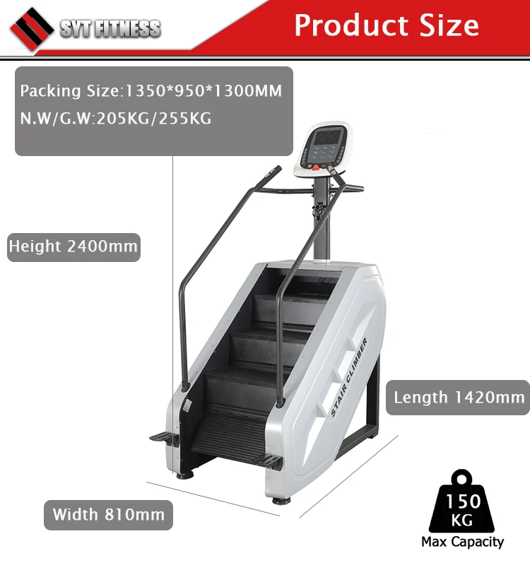 Cardio Gym Fitness Equipment Stair Climbing Machine Steeper Running ...