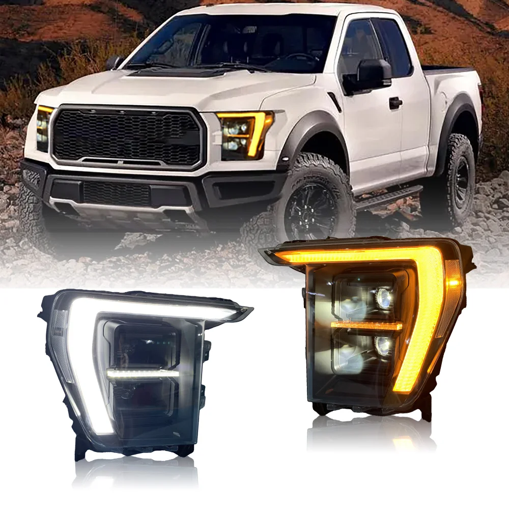 Full Led Headlight Headlamp For Ford F150 Auto Head Lamp Front Lamp ...