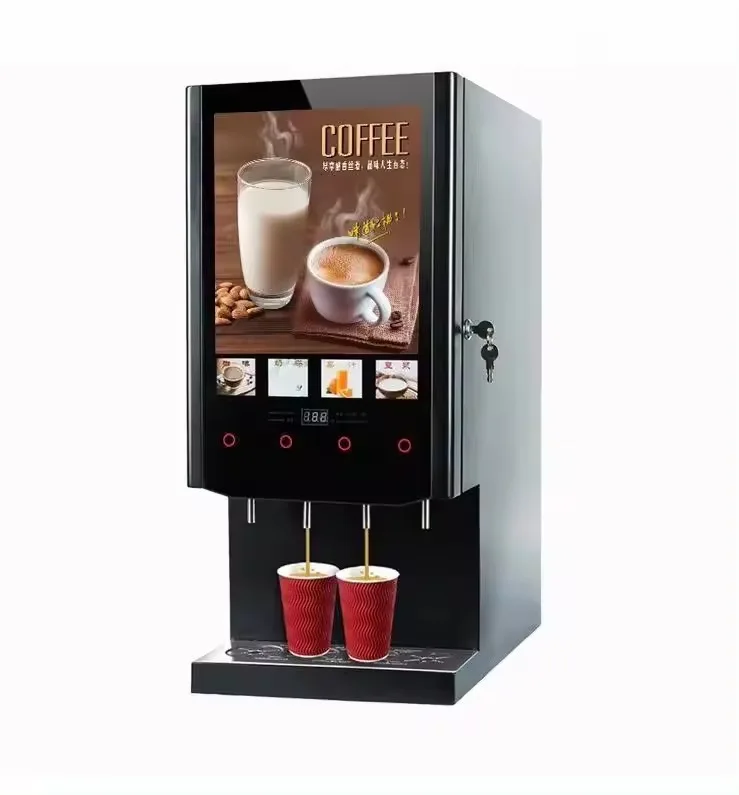 Milk tea vending machine hot ice fully automatic commercial instant ...