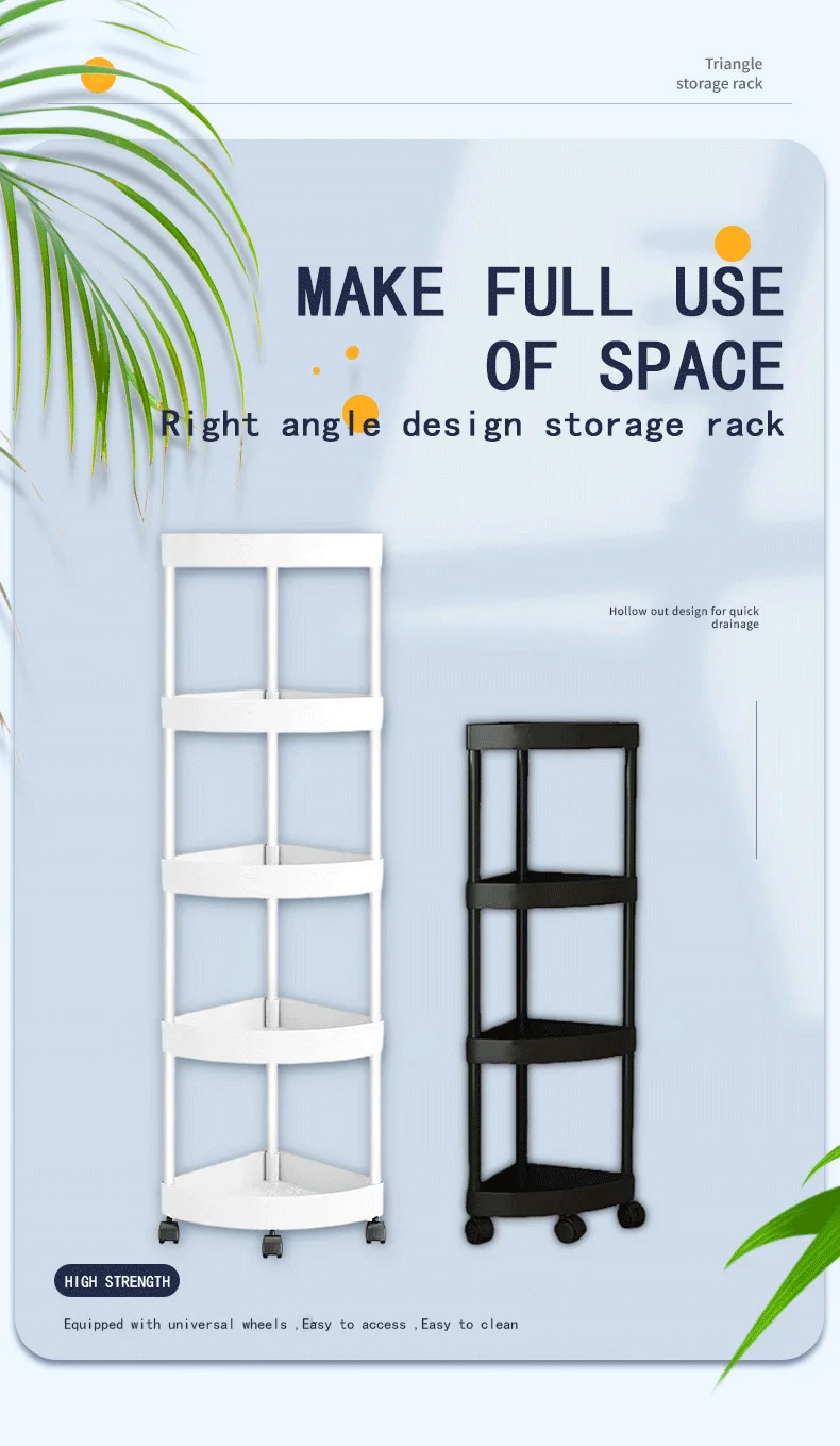 Kitchen Vertical Triangular Storage Rack,Bathroom Plastic Storage Rack ...