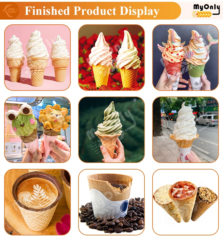 MY Automatic Edible Coffee Cup Machine - Mini Ice Cream Cone Maker