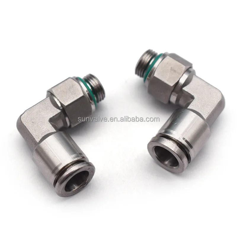 Stainless Steel Pneumatic Quick Connector - Male Elbow