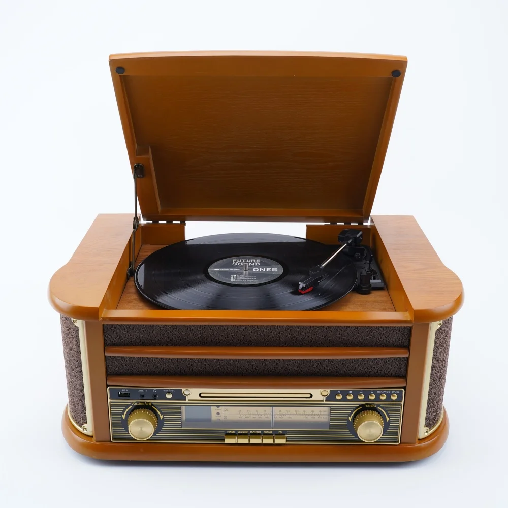All-in-one Belt-Driven Turntable - Classic Vinyl Player