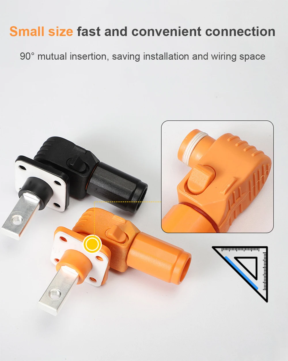 Dc 120a 1500v High Current Battery Terminal Connector For Energy ...