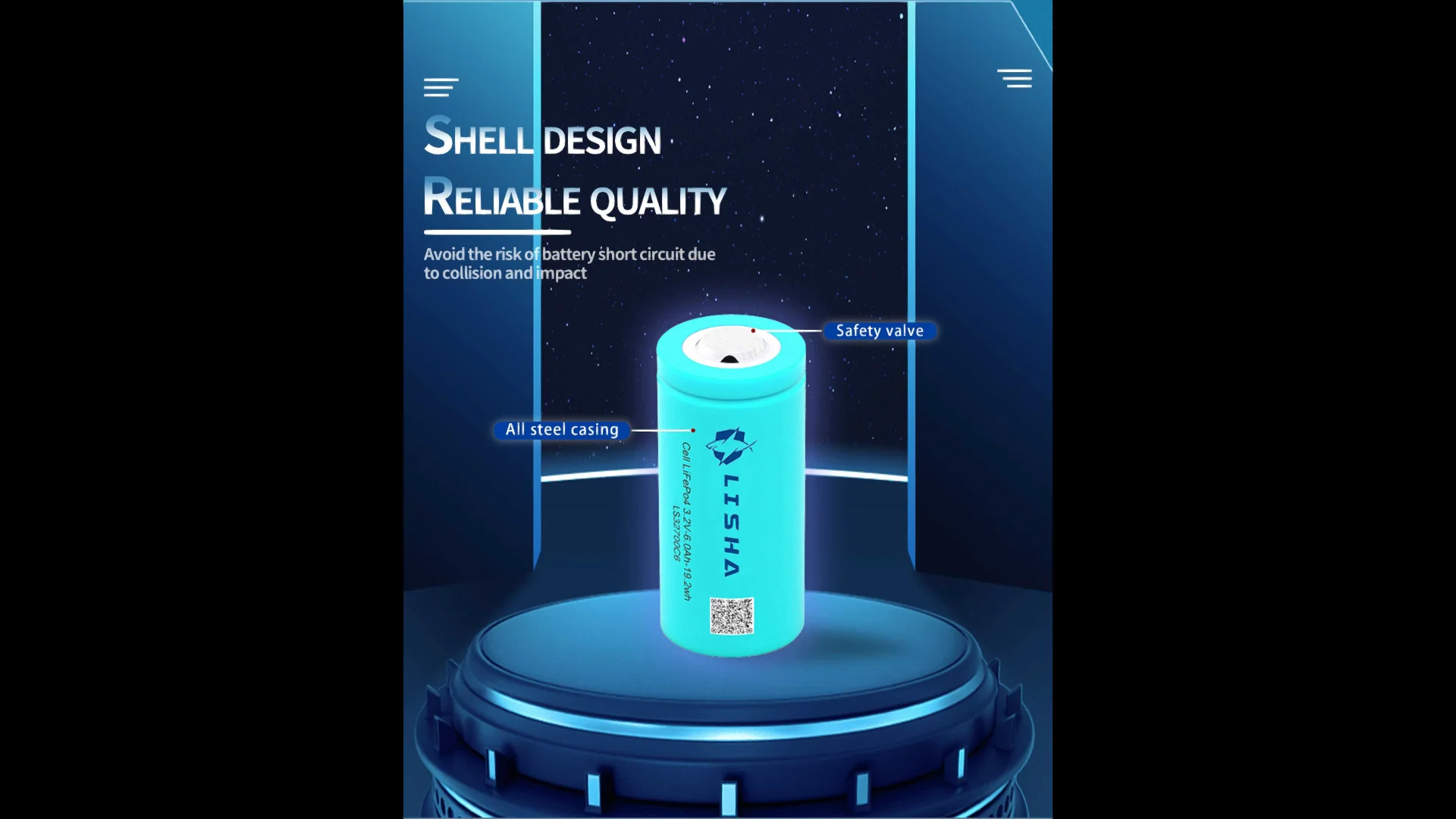 Lisha Wholesale Rechargeable Cylindrical Lithium Ion Batteries 3.2v 6ah ...