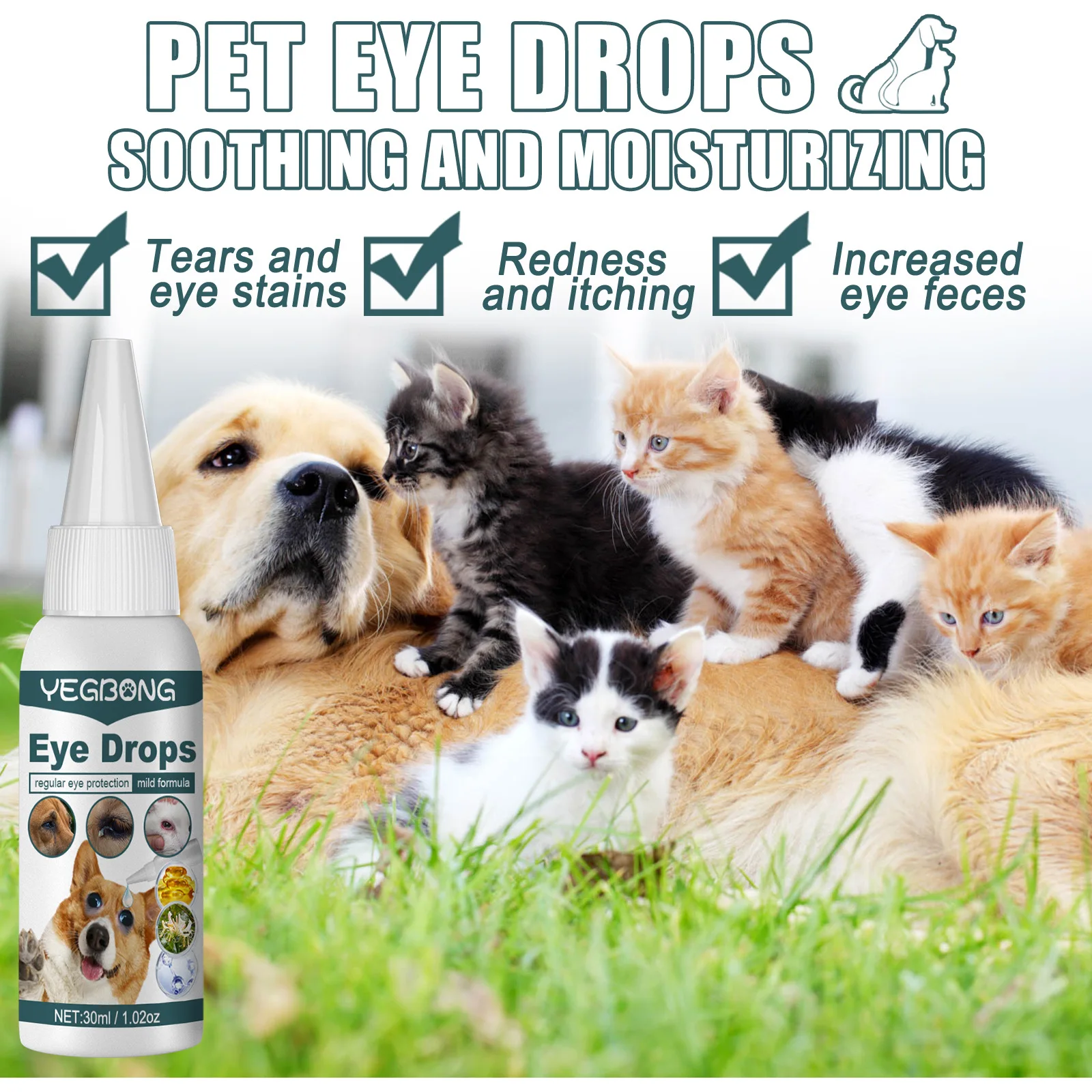 Pet Eye Drops - Relieve Allergies, Infections & Dry Eyes