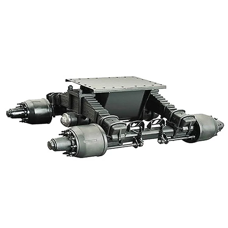 Single Point Suspension Bogie 24T 32T Tandem Trailer Axle