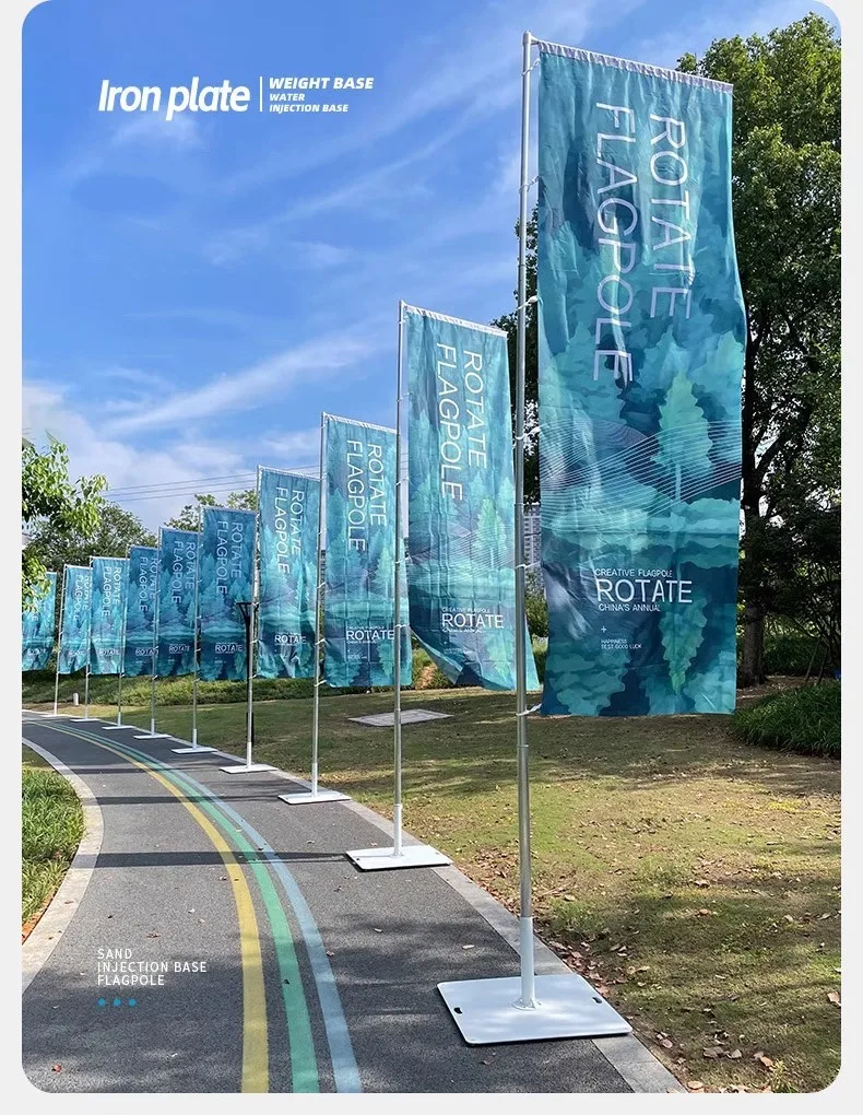 Cheap Price Nobori Flags Banners with Flagpole and Water Base Factory Sale