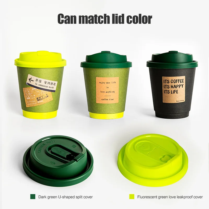 Custom Printed Logo Coffee Shop Branded Takeaway Cups
