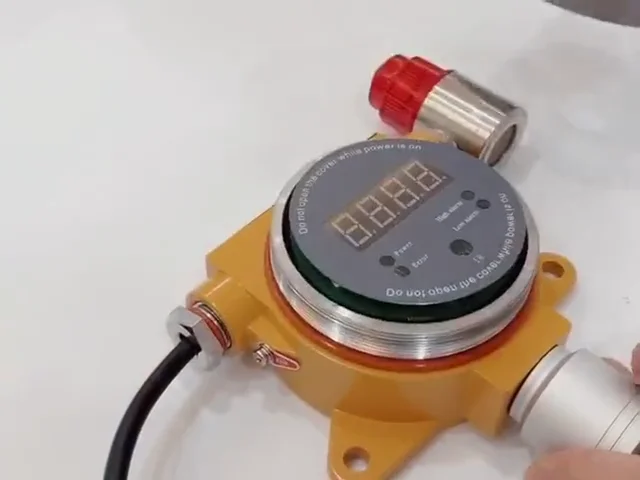 Explosion-proof H2 Sensor Gas Detector With Sound Light Alarm Fixed H2 Hydrogen Gas Leak ...