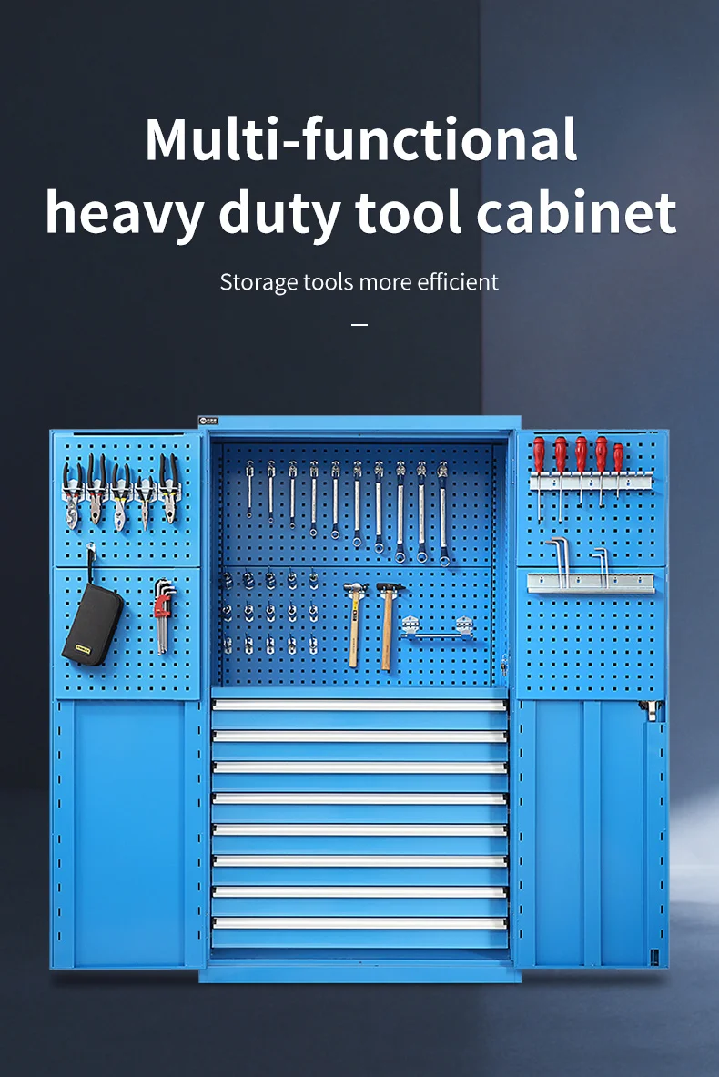 Heavy Duty Tool Steel Tool Cabinet Combined Metal Tool Cabinet With ...