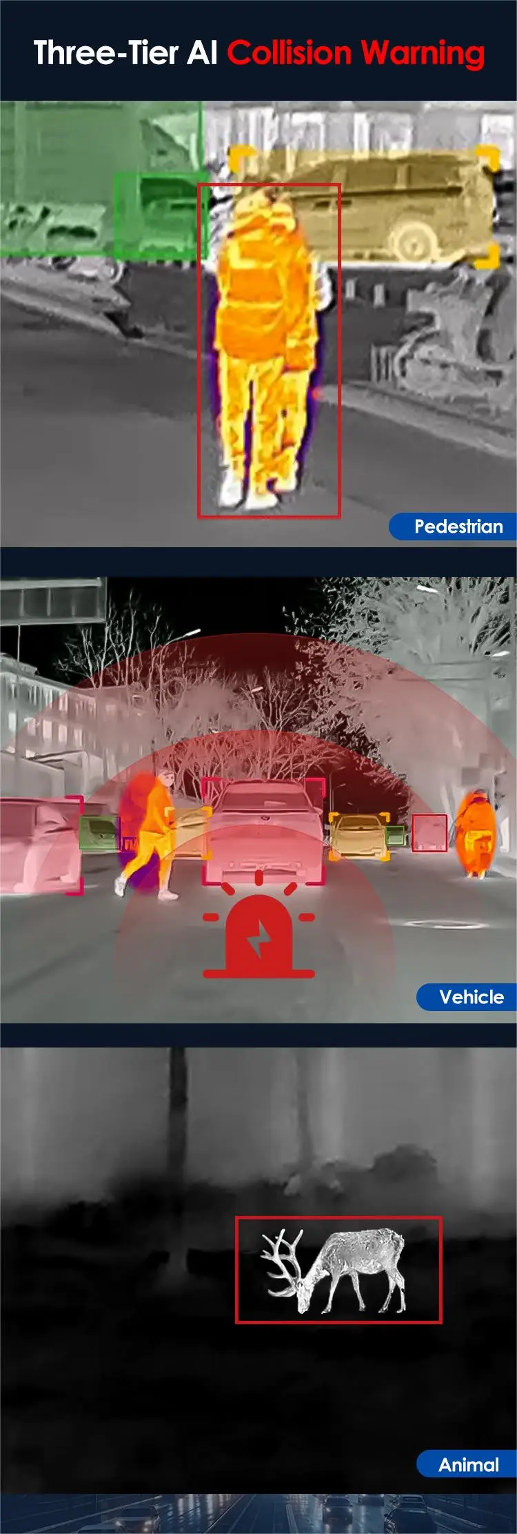 Infiray Nv2 Vehicle Mounted Image Stabilizing Thermal Hucamera Safety ...