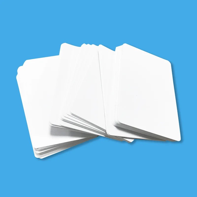 White Blank Printable PVC Card Waterproof Plastic ID Card Business Card ...