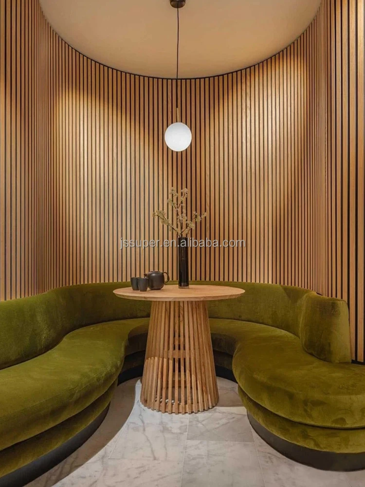 Solid Wooden Slat Rotating Grille Wall Panel - Durable & Stylish