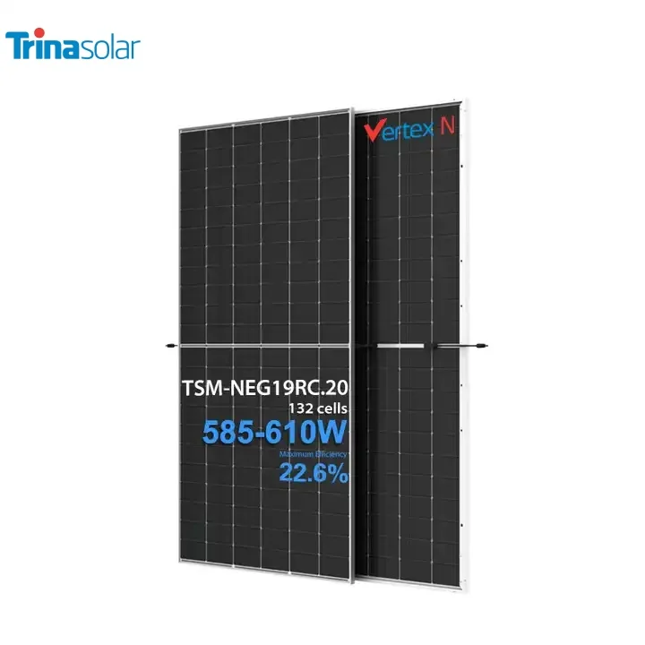 Tier 1 Trina Solar Panels Tsm-neg19rc.20 N-type Solar Panels 585w 590w 595w 600w 605w 610w Home ...